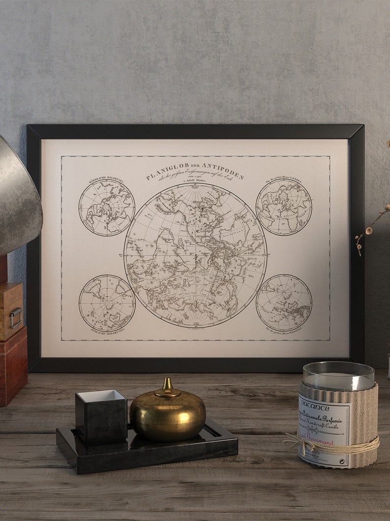 Map of the World | World Map |north Southern Poles | All Parts of the ...