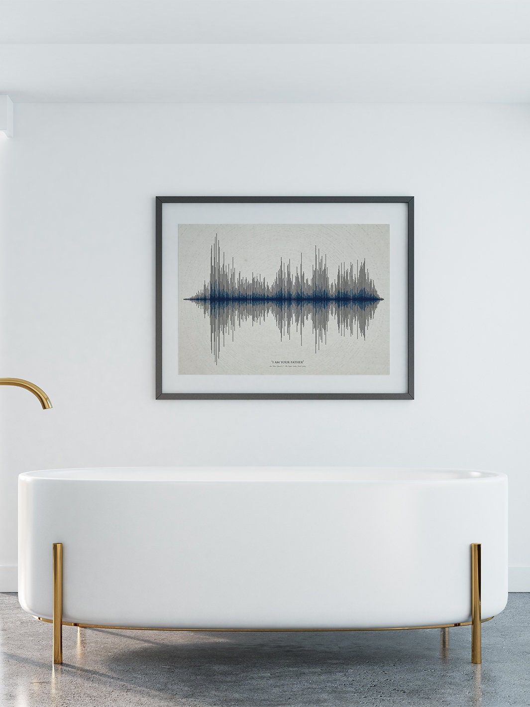 Soundwave Art | Vader I Am Your Father (star Wars) | Music Wall Art ...