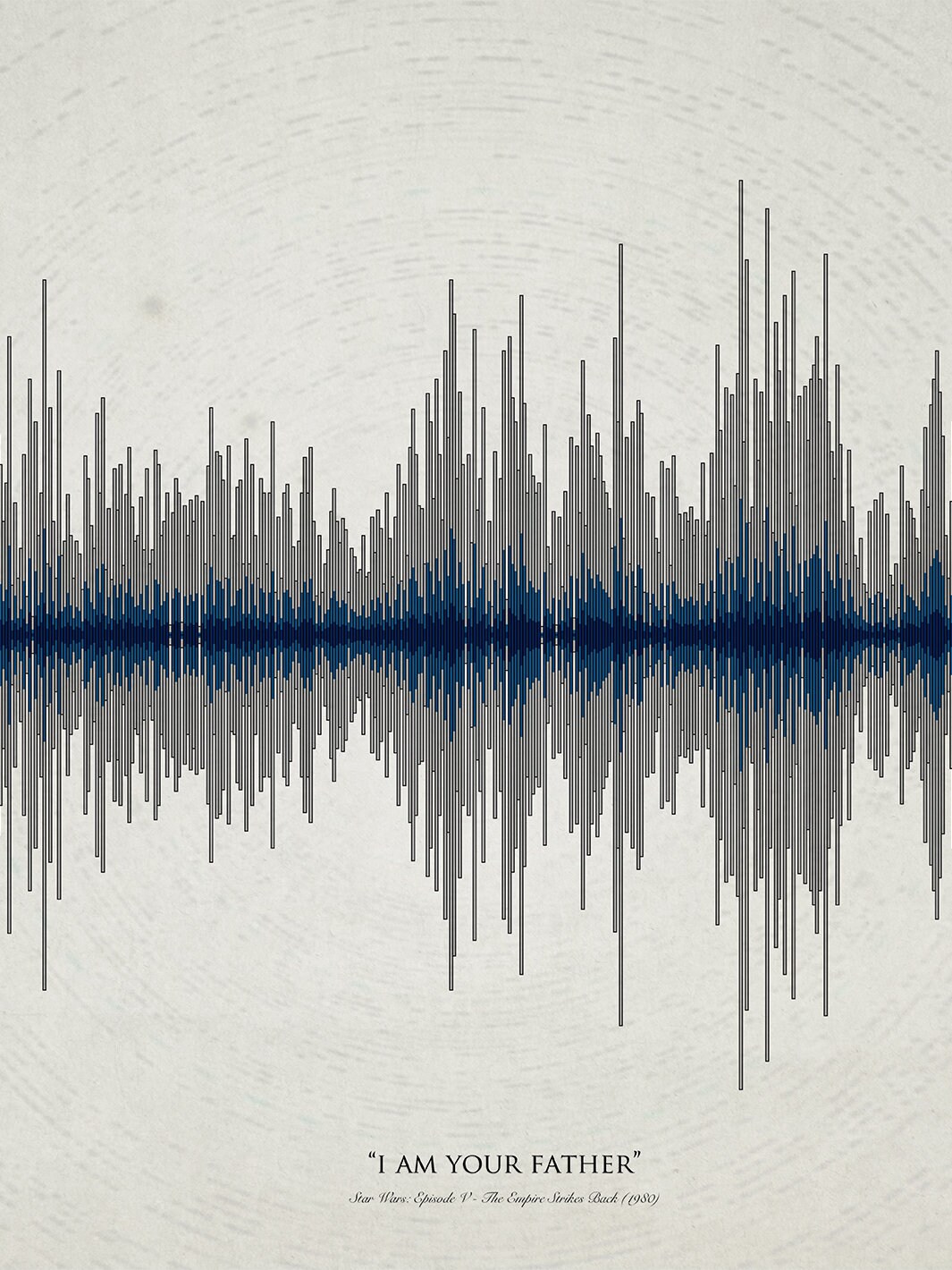 Soundwave Art | Vader I Am Your Father (star Wars) | Music Wall Art ...