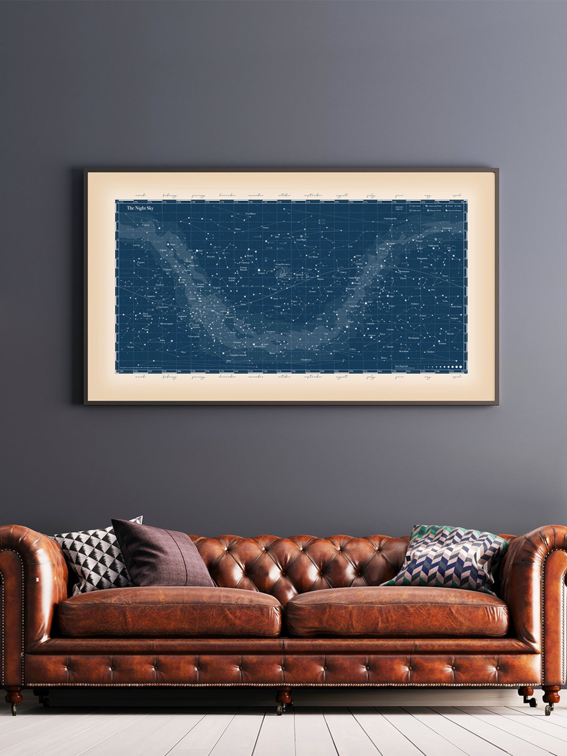 ALL STARS MAP / Constellations Chart Print, Celestial Decor, Astrology ...