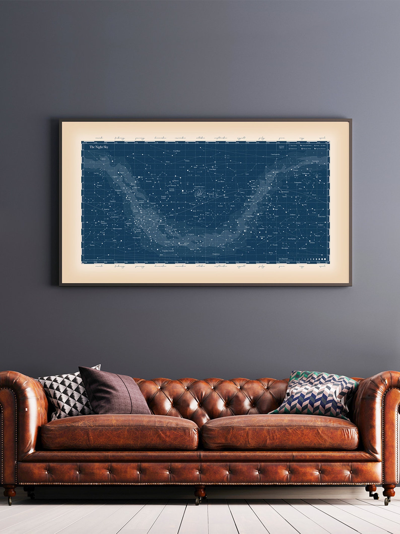ALL STARS MAP / Constellations Chart Print, Celestial Decor, Astrology ...
