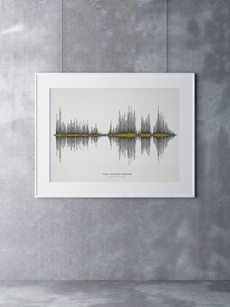 Soundwave Art | Space the Final Frontier Star Trek | Music Wall Art ...