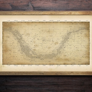 ALL STARS MAP / Constellations Chart Print, Celestial Decor, Astrology ...