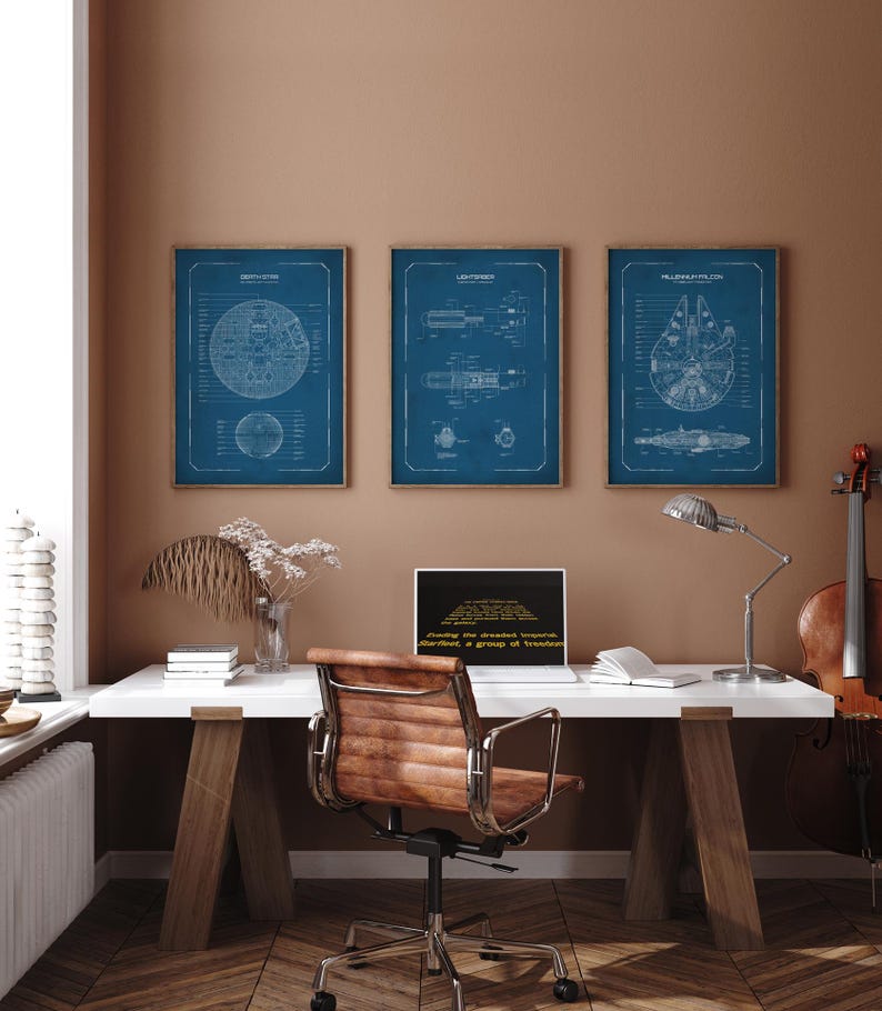 Death Star, Lightsaber Millennium Falcon, Atat Walker BLUEPRINTS - Etsy