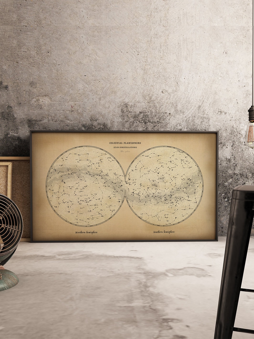 CELESTIAL PLANISPHERE - Davinci, Northern and Southern Hemisphere ...