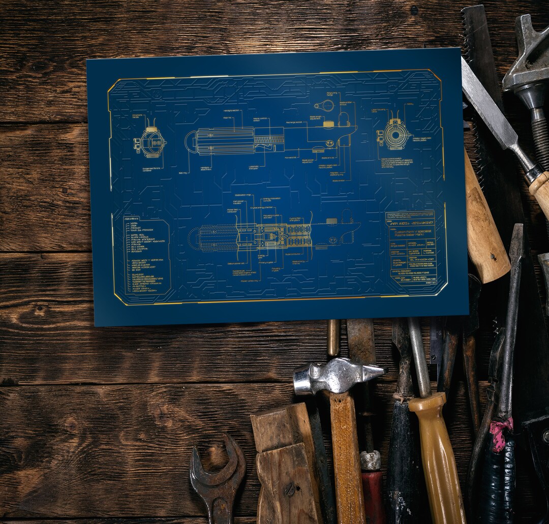 LIGHTSABER BLUEPRINT - Etsy