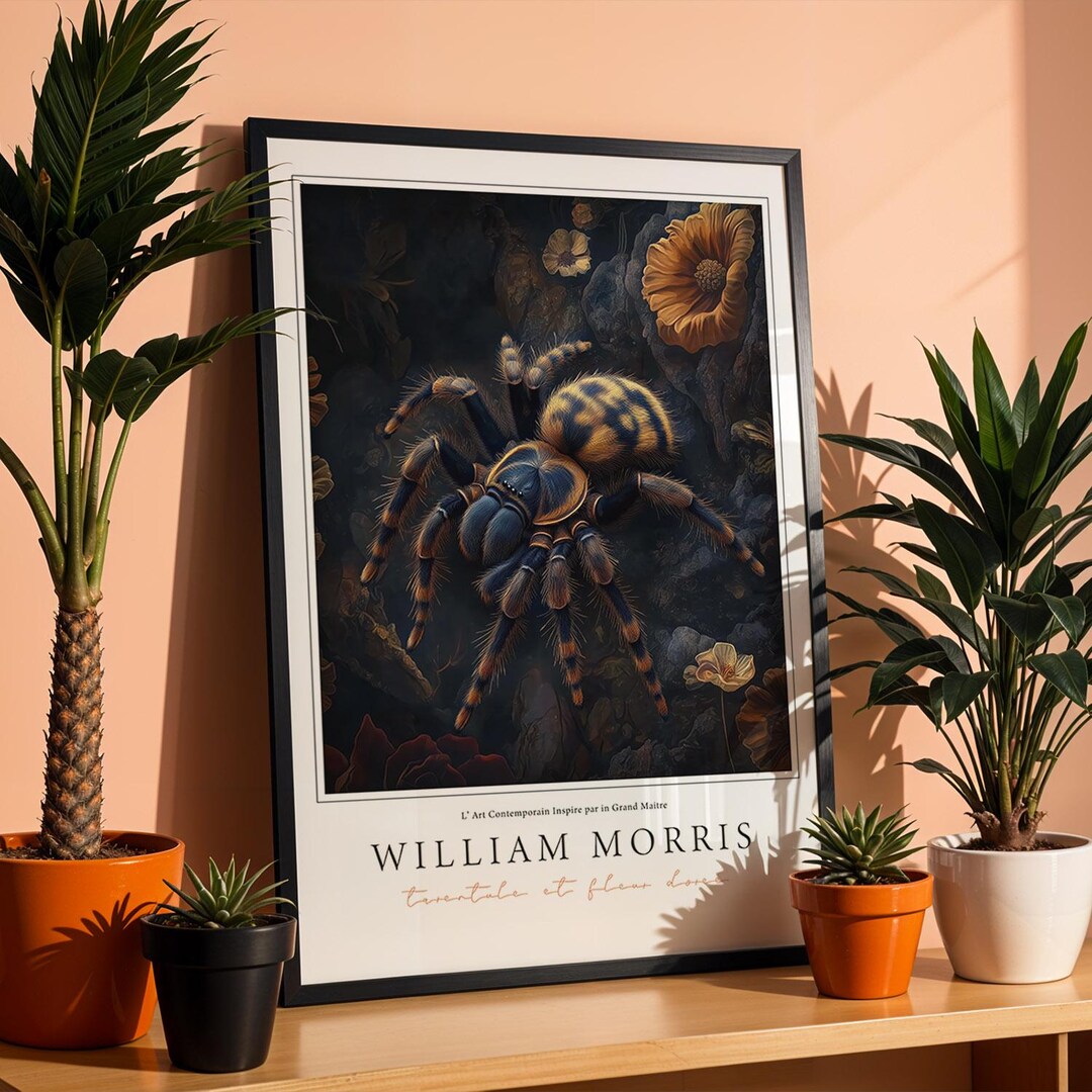 Tarantula Spider Poster, William Morris, Botanical Prints, Exhibition ...