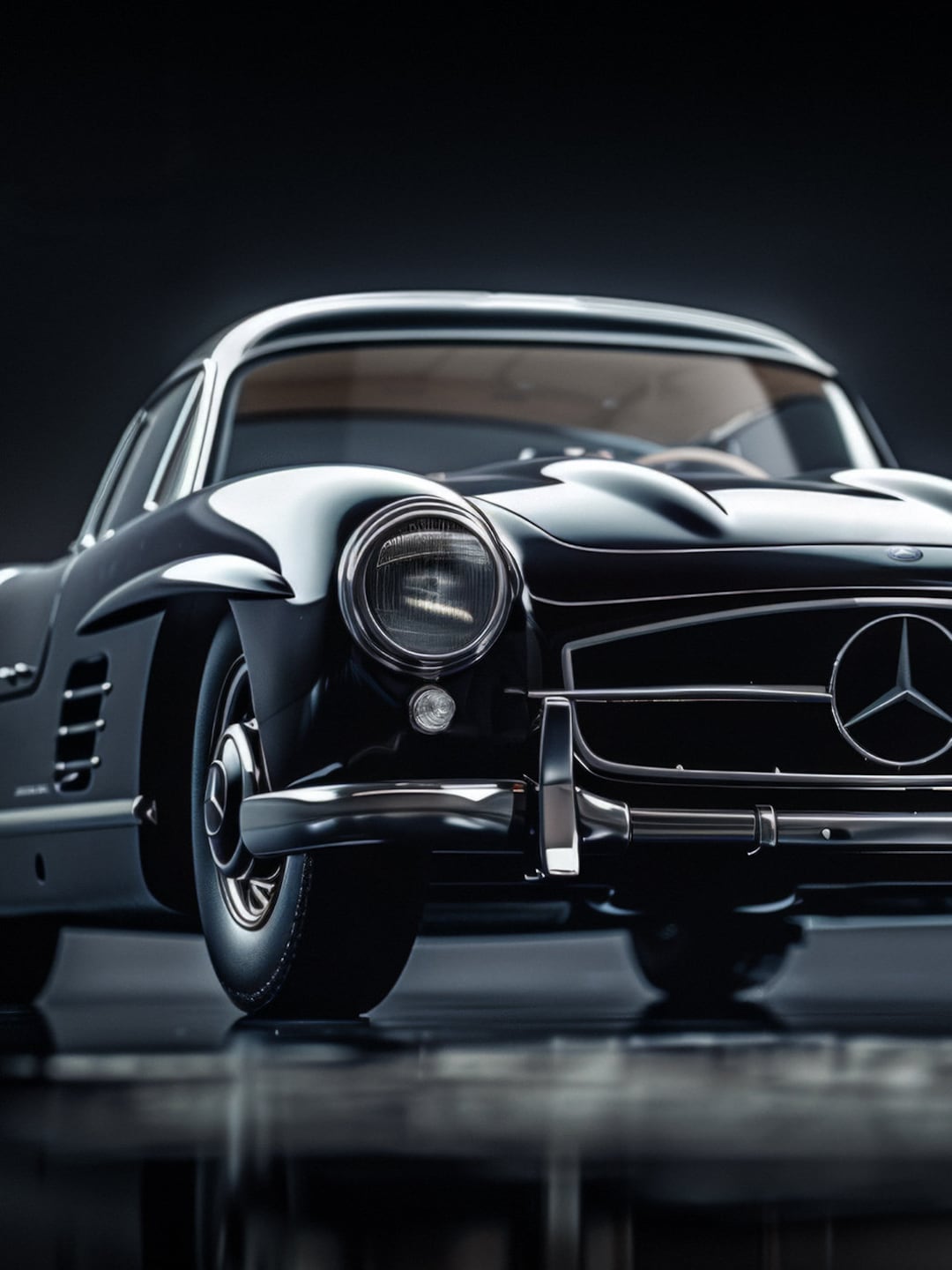 Vintage Mercedes 300SL Poster, Automobile Home Decoration, Mercedes ...