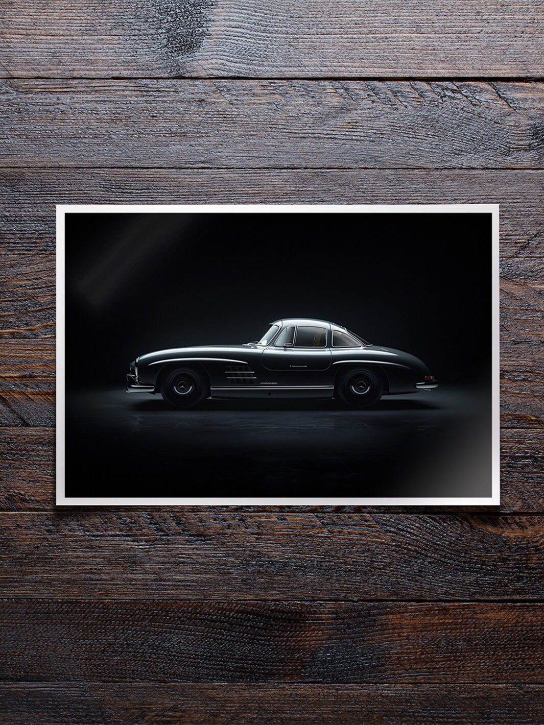 Mercedes Benz 300 SL Poster, Mercedes Gullwing 300 SL, Car Photography ...