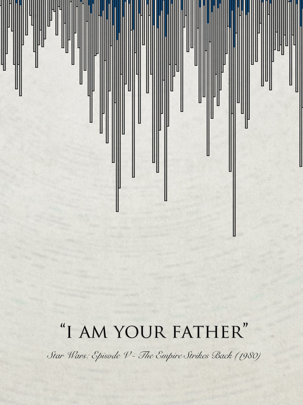 Soundwave Art | Vader I Am Your Father (star Wars) | Music Wall Art ...