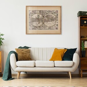 Correct Map of World 1732, With Constellation Astronomy Chart ...