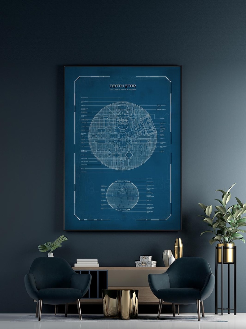 Death Star, Lightsaber Millennium Falcon, Atat Walker BLUEPRINTS - Etsy