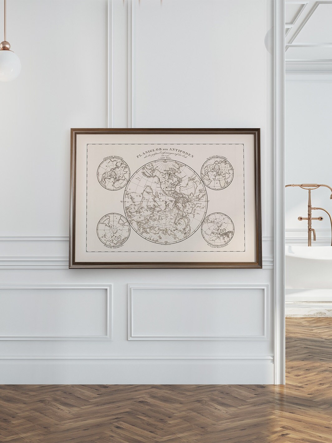 Map of the world | World Map |North southern poles | Alle Theile Der ...