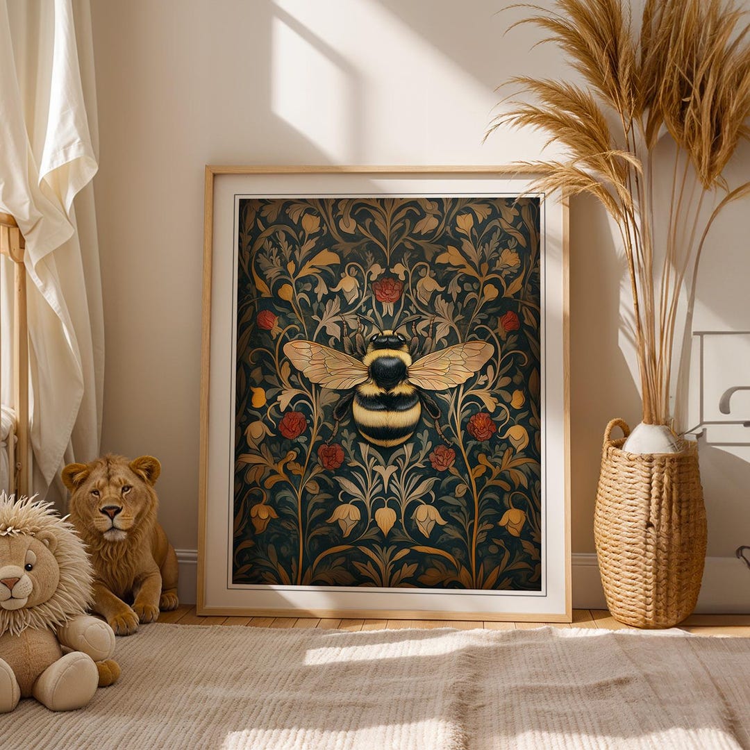 Bumblebee Poster, William Morris Prints, Morris Bumblebee, Botanical ...