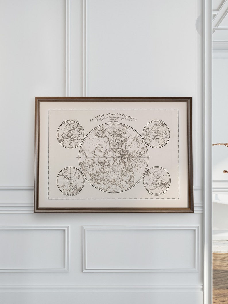 Map of the World | World Map |north Southern Poles | All Parts of the ...