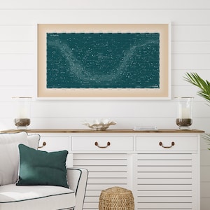 ALL STARS MAP / Constellations Chart Print, Celestial Decor, Astrology ...