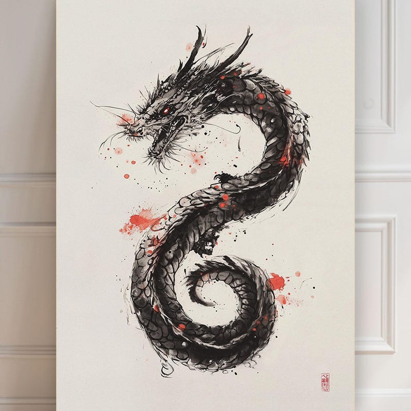 Asian Dragons - Etsy