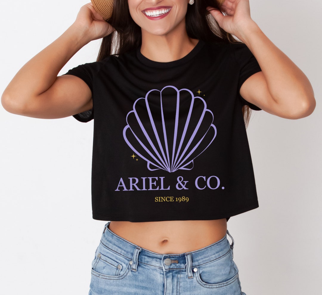 Ariel & Co. Clam Shell Company Inspired Magical Vacation Graphic Crop ...