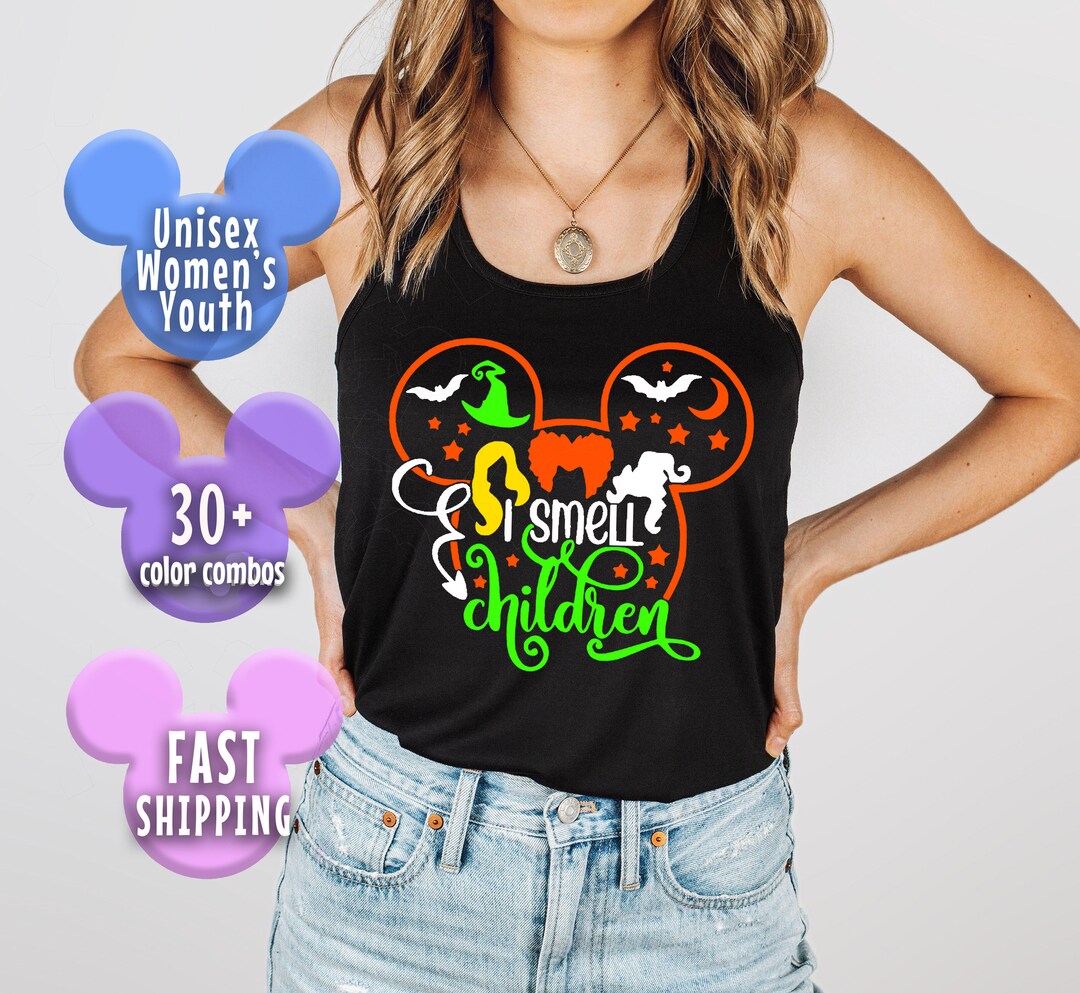 I Smell Children Mickey Head Hocus Pocus Sanderson Sisters Halloween ...