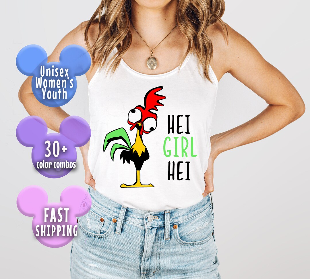 Hei Girl Hei Moana Chicken MULTI-COLOR Magical Vacation Graphic Family ...