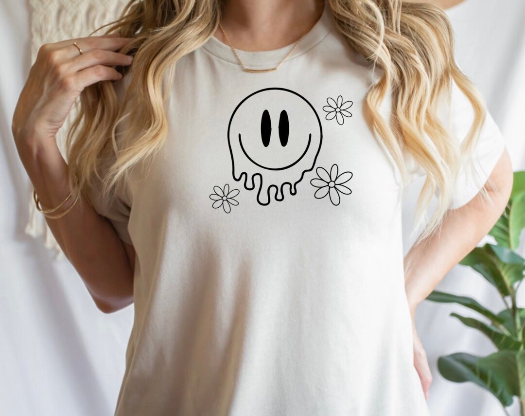 Smiley Face PNG, Trendy PNG, Popular PNG, Melting Smiley Face, Retro ...