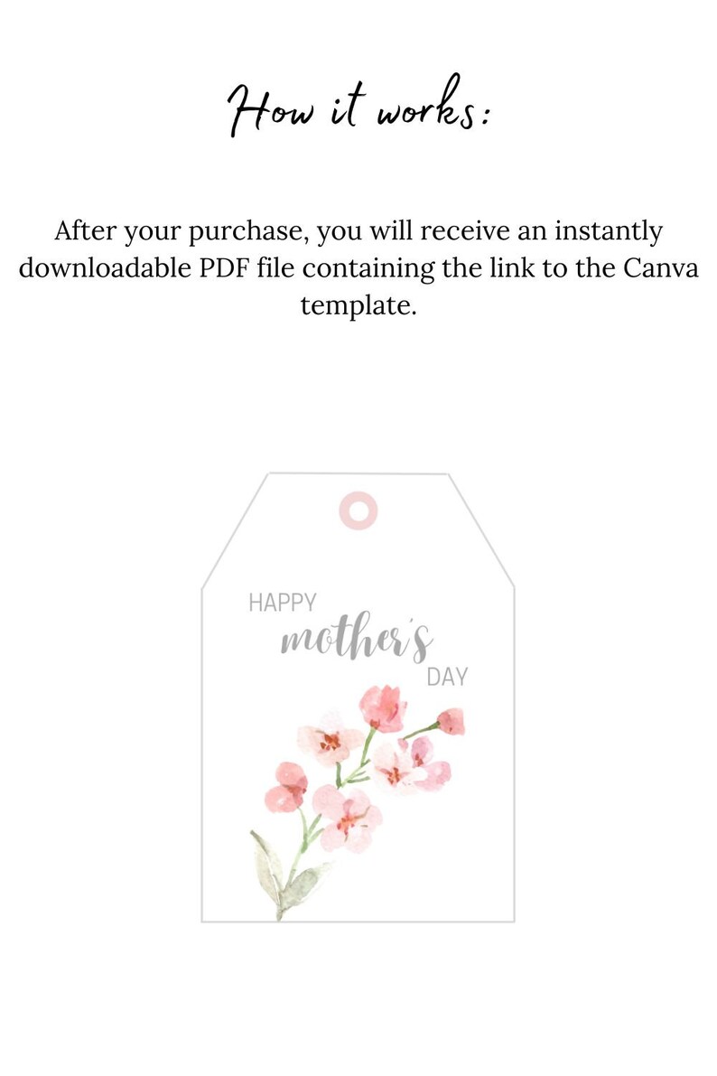 Mother's Day Gift Tags |tags for Mom | Printable Tags | Instant ...