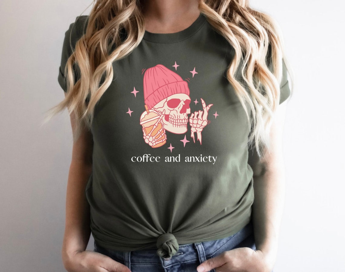 Mental Health PNG, Skeleton PNG, Skull Png, Coffee Png, Trendy Png ...