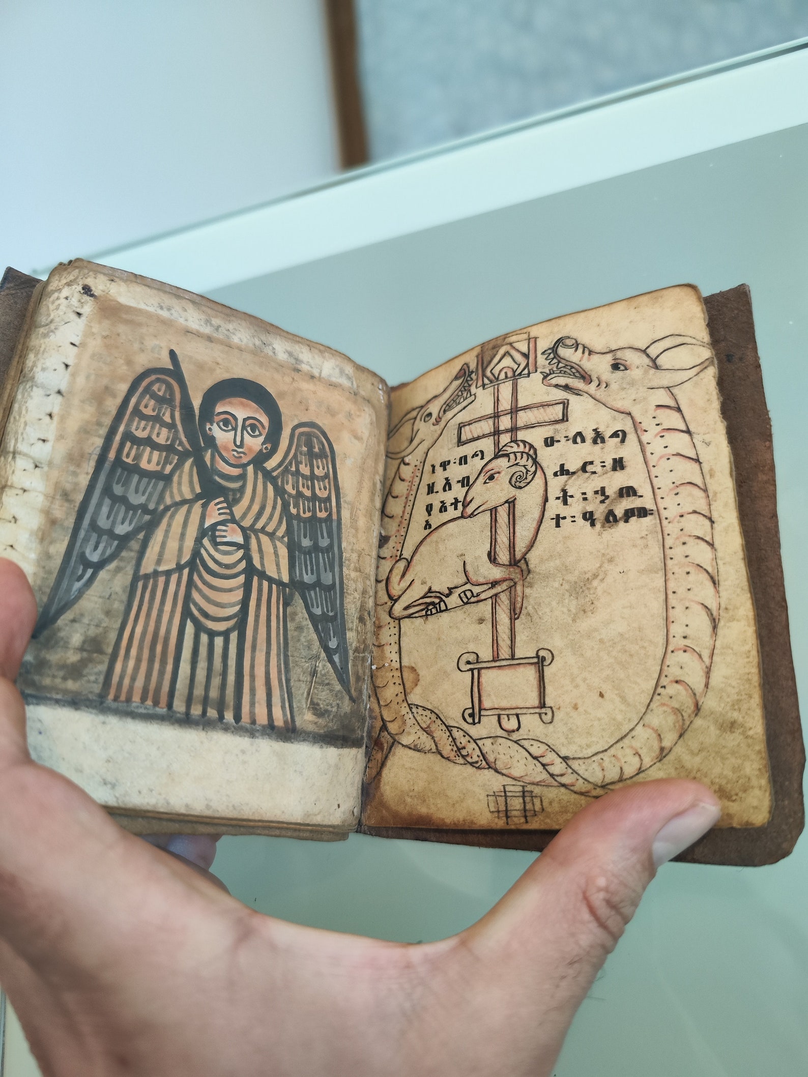 ETHIOPIAN MANUSCRIPT Saint Michael BOOK, Saint George & Magical ...