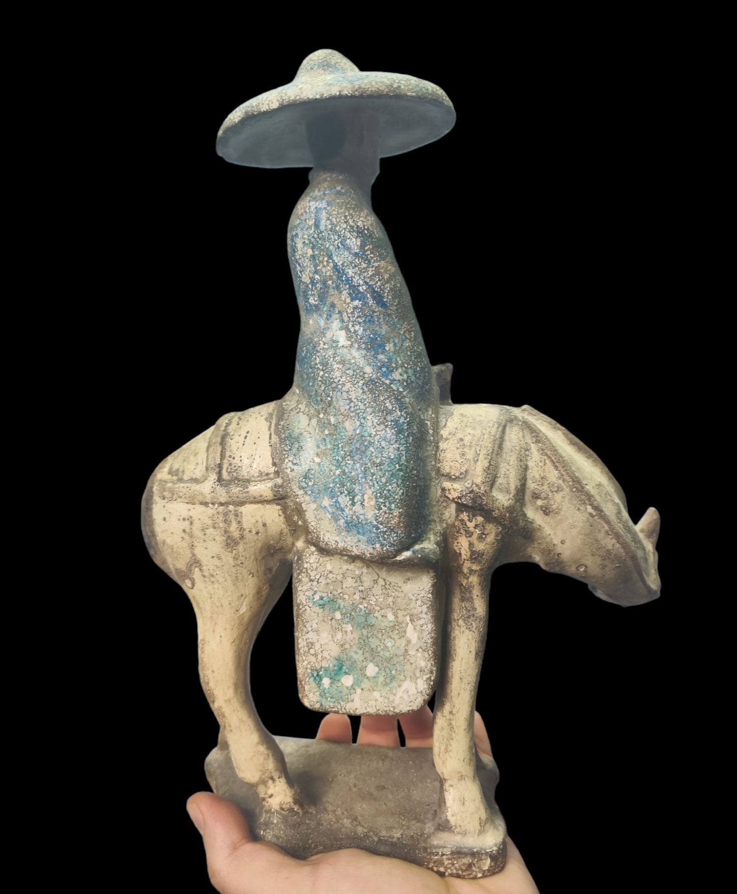 MULE ANIMAL Terracotta Statue SCULPTURE, Vintage Elegance & Toba Riding ...