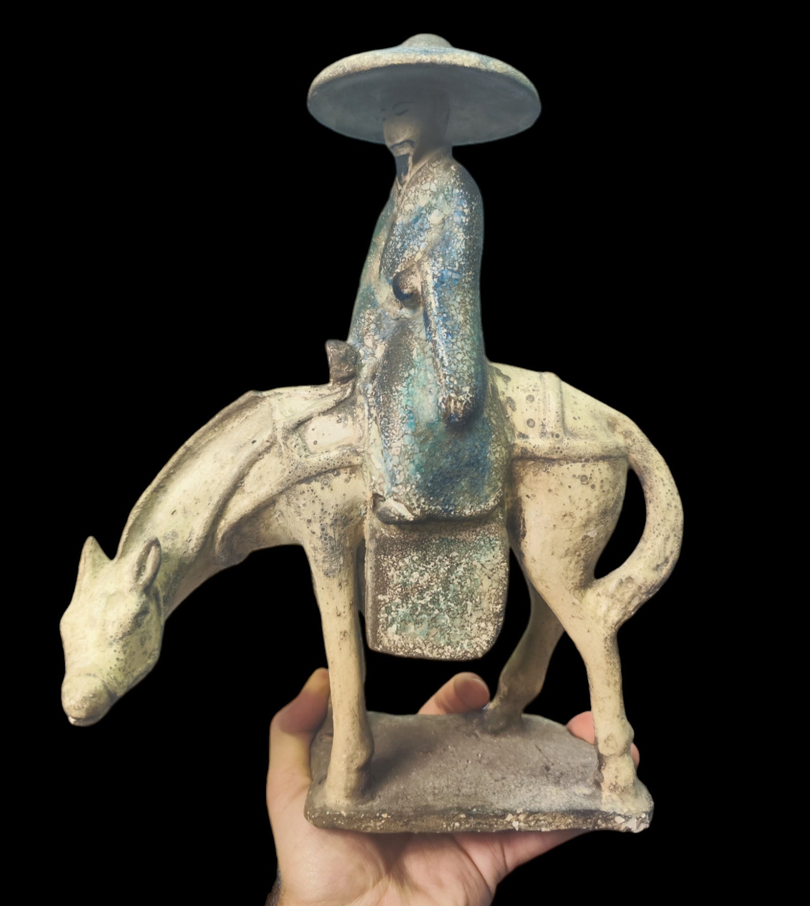 MULE ANIMAL Terracotta Statue SCULPTURE, Vintage Elegance & Toba Riding ...