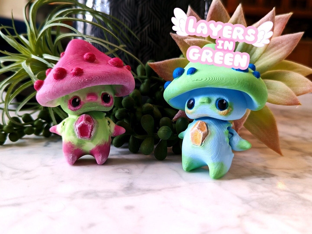 Mushroom Pixie Fully Customizable Keychain, Magnet, or Crystal Stand - Etsy