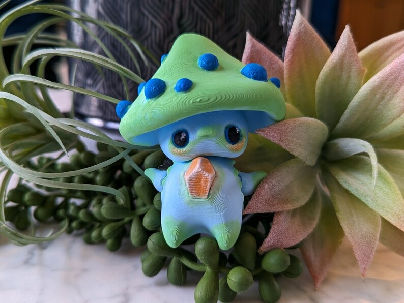 Mushroom Pixie Fully Customizable Keychain, Magnet, or Crystal Stand - Etsy