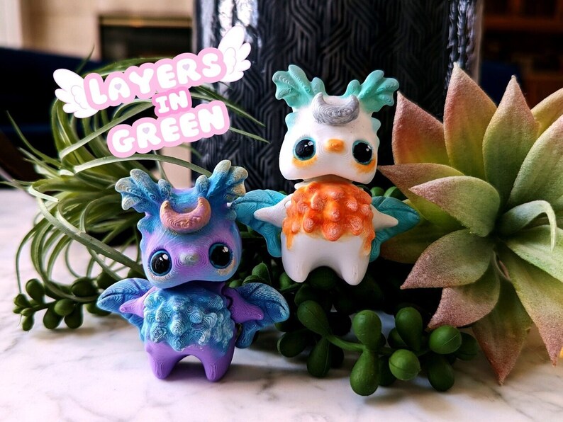 Moth Pixie Fully Customizable 3D Printed Cuties Keychain, Magnet, or ...