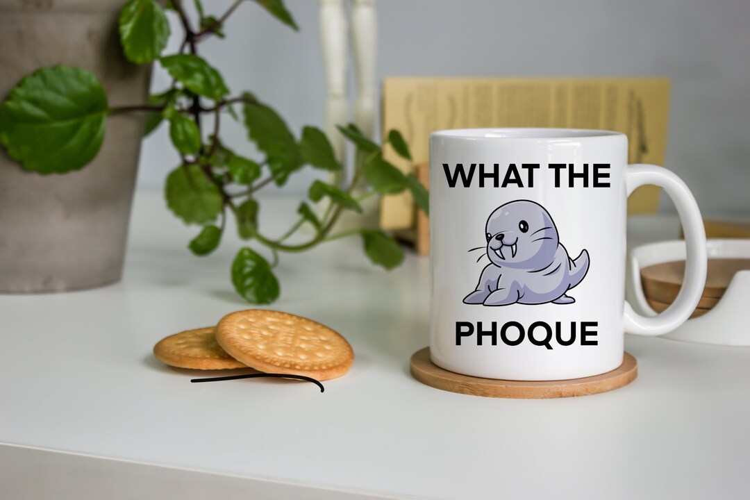 Funny Personalized Mug What the Seal, Ceramic Mug, Original Gift Idea ...