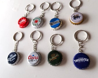 Beer Cap Keychain - Etsy