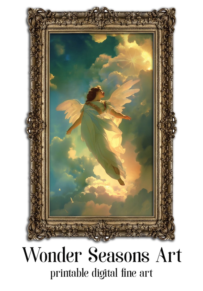Vintage Angel Art Print: 19th Century Style (digital Download) - Etsy