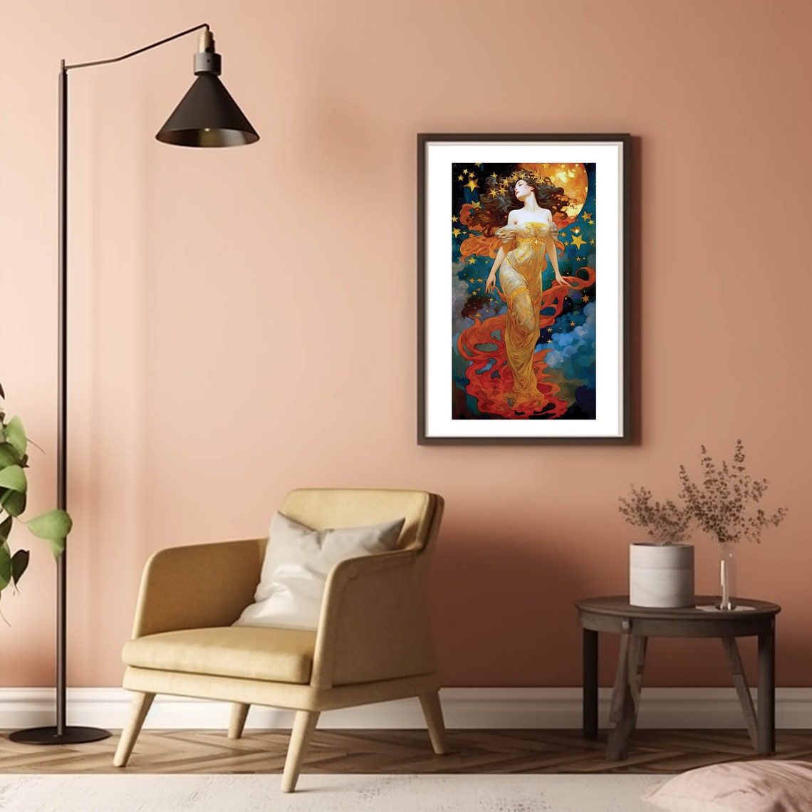 Star Spirit Ethereal Beautiful Woman Vintage 19th Century Art Decor ...