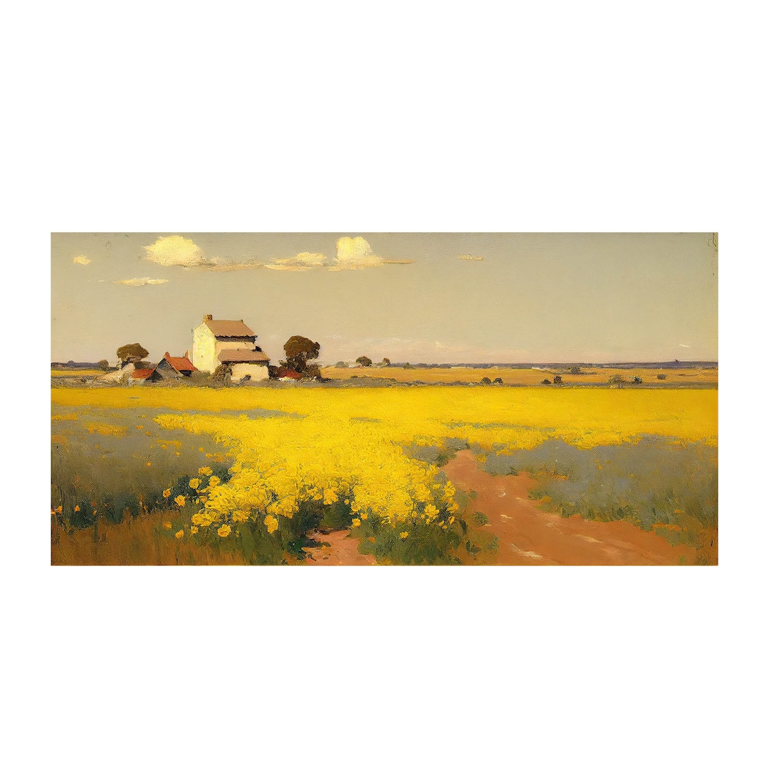 Colorful German Landscape Farm House Summer Instant Digital Download ...