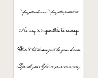 Tattoo Slogan - Etsy