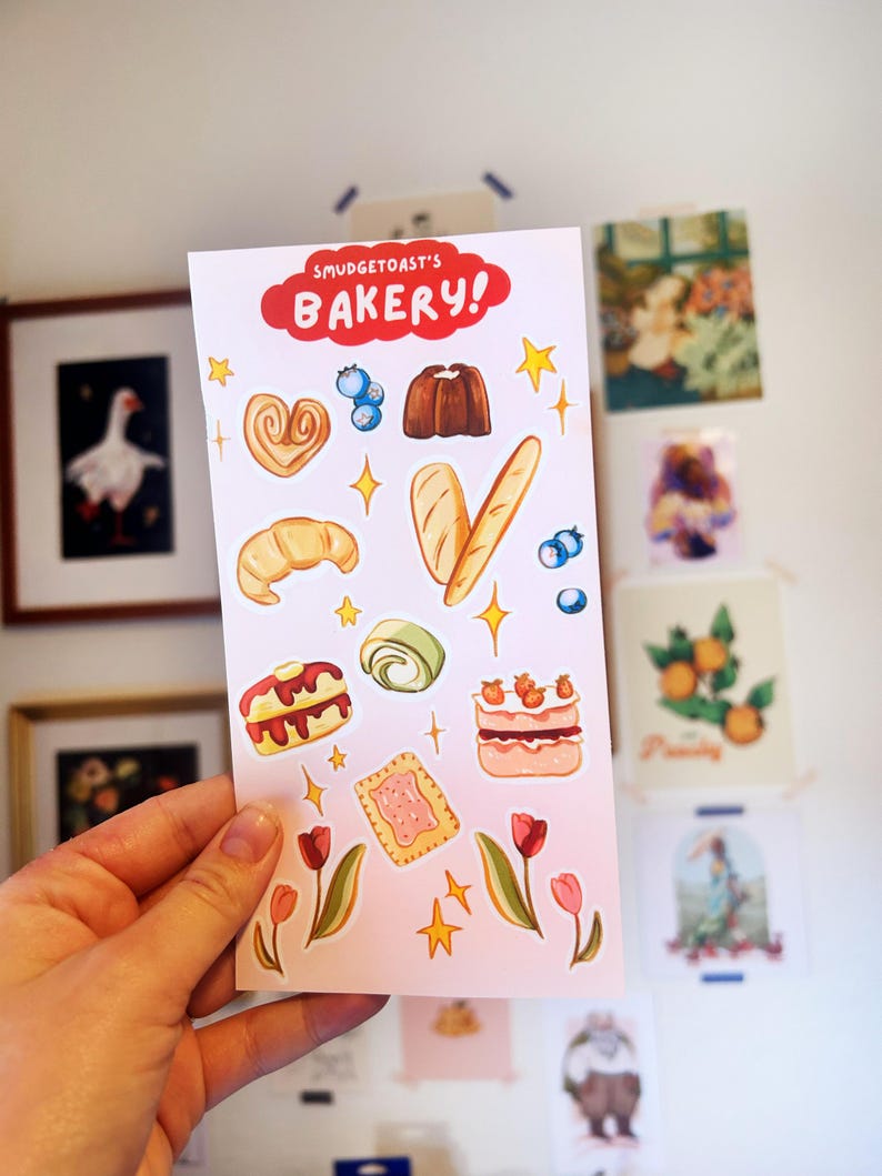 Bakery ~ Sticker Sheet - Etsy