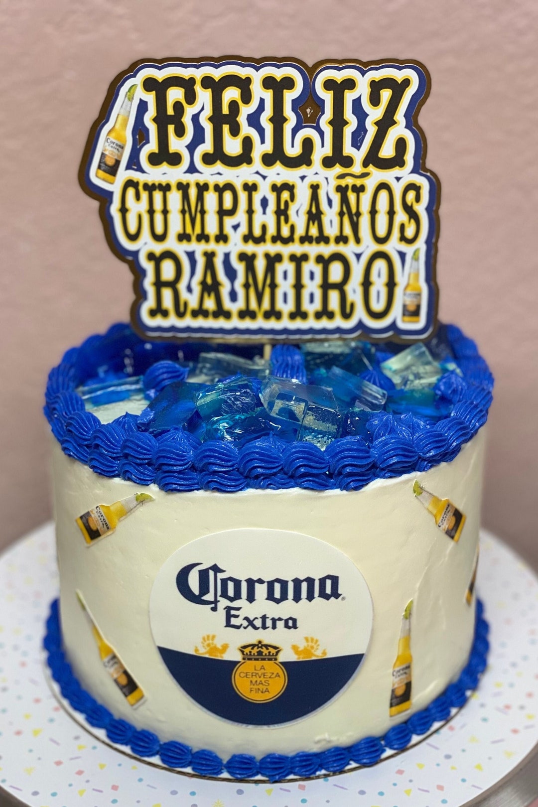 Corona Beer Cake Topper Set 2pc - Etsy