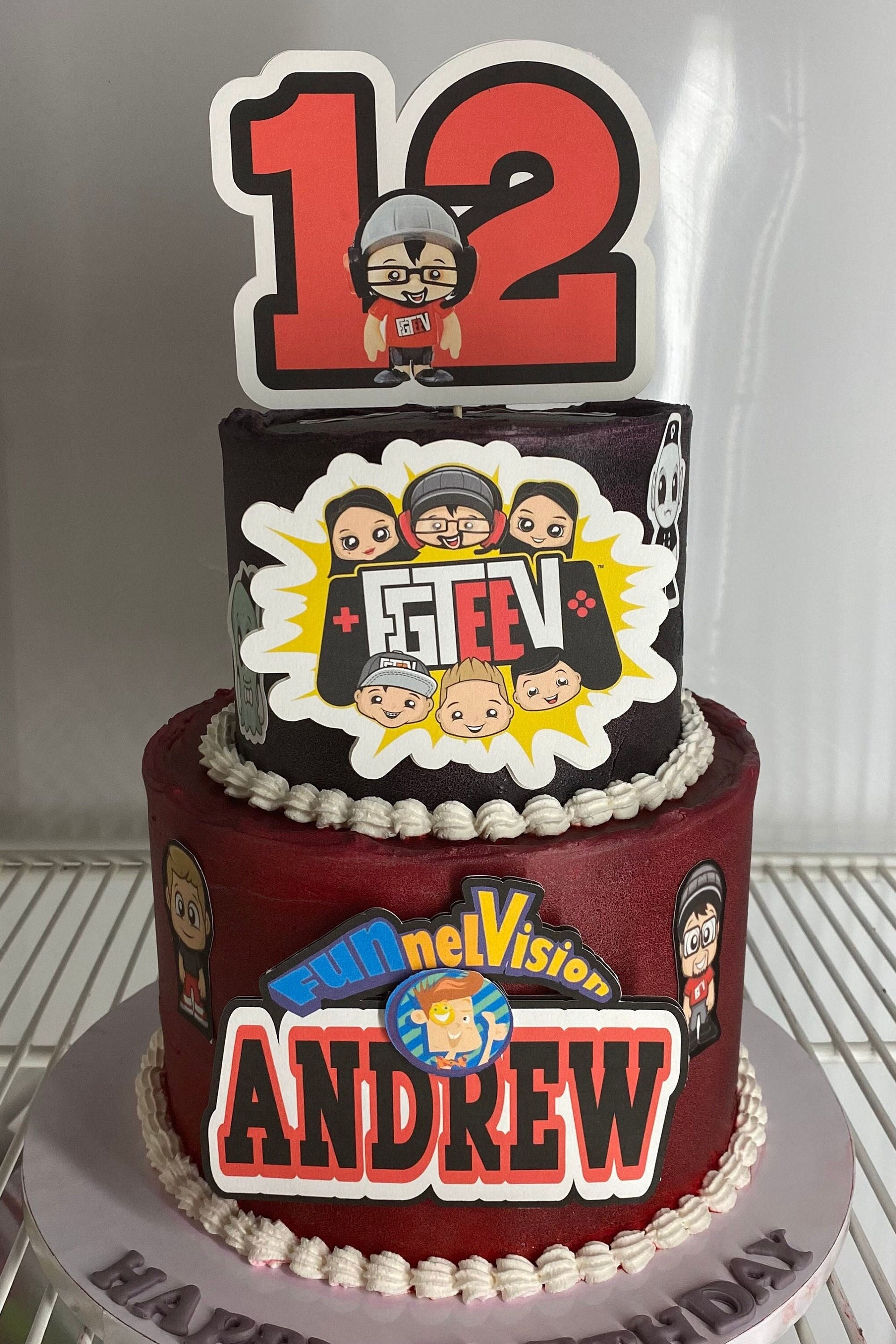 Fgteev Cake Topper 4pc - Etsy