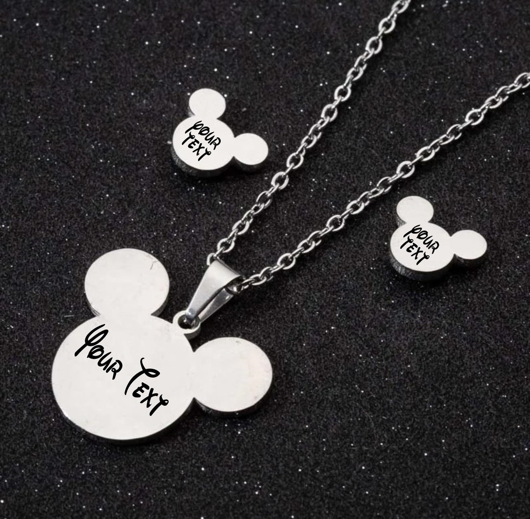 Disneyworld Custom Jewelry/ Mickey Disney Necklace With Custom Name ...