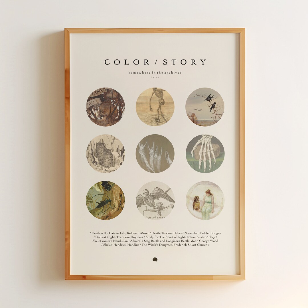 Halloween Printable Fall Autumn Inspired Art Poster / Vintage Paintings ...