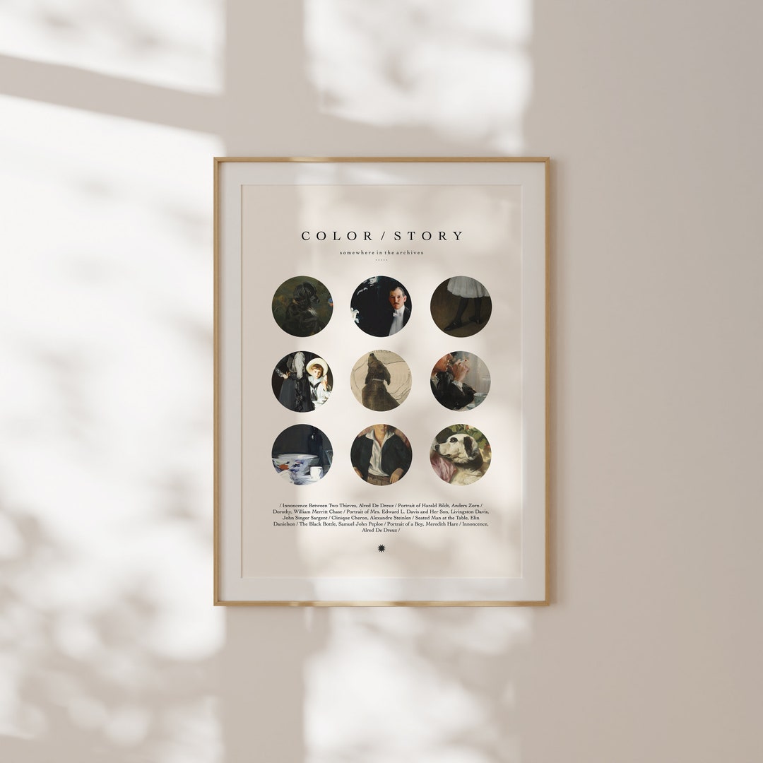 Dark Academia Printable Museum Art Exhibition Poster / Digital Download ...