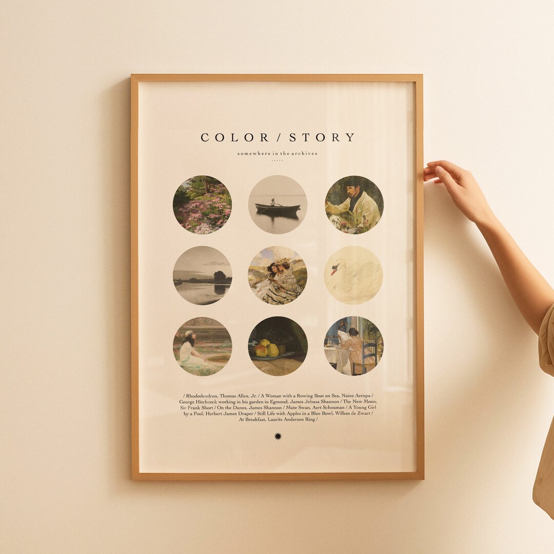 Printable Art Poster for Spring & Summer Vibes / Vintage Paintings ...