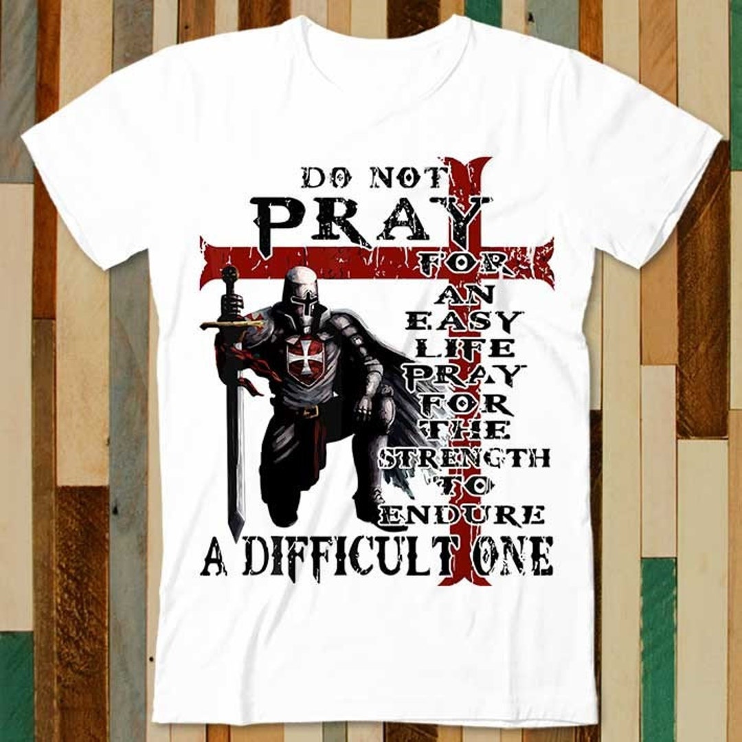 Knights Templar Christian Christianity Teutonic Crusader T Shirt Adult ...