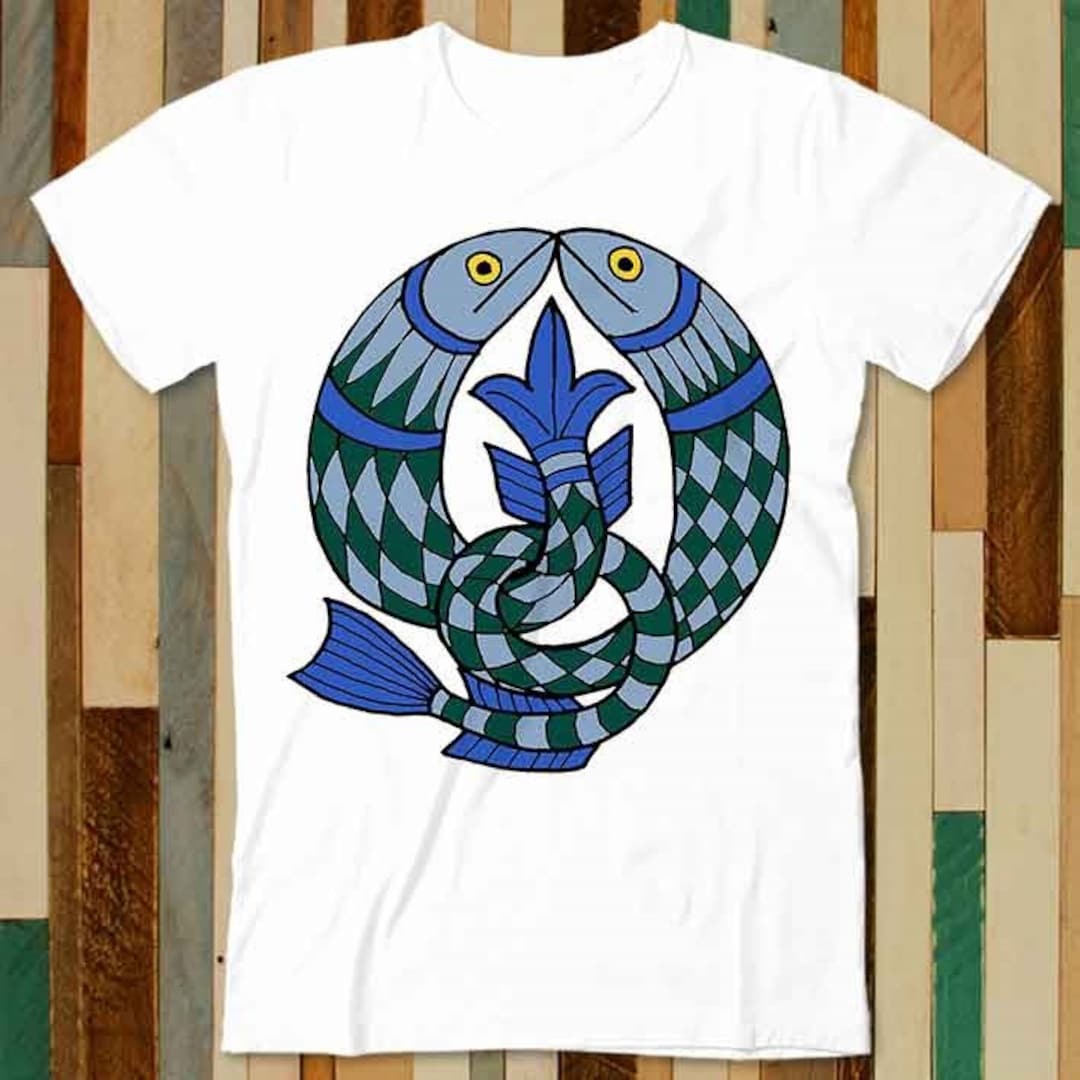 Medieval Celtic Knot Fish Fishy Fishing Dad Fathers Day T Shirt Adult ...
