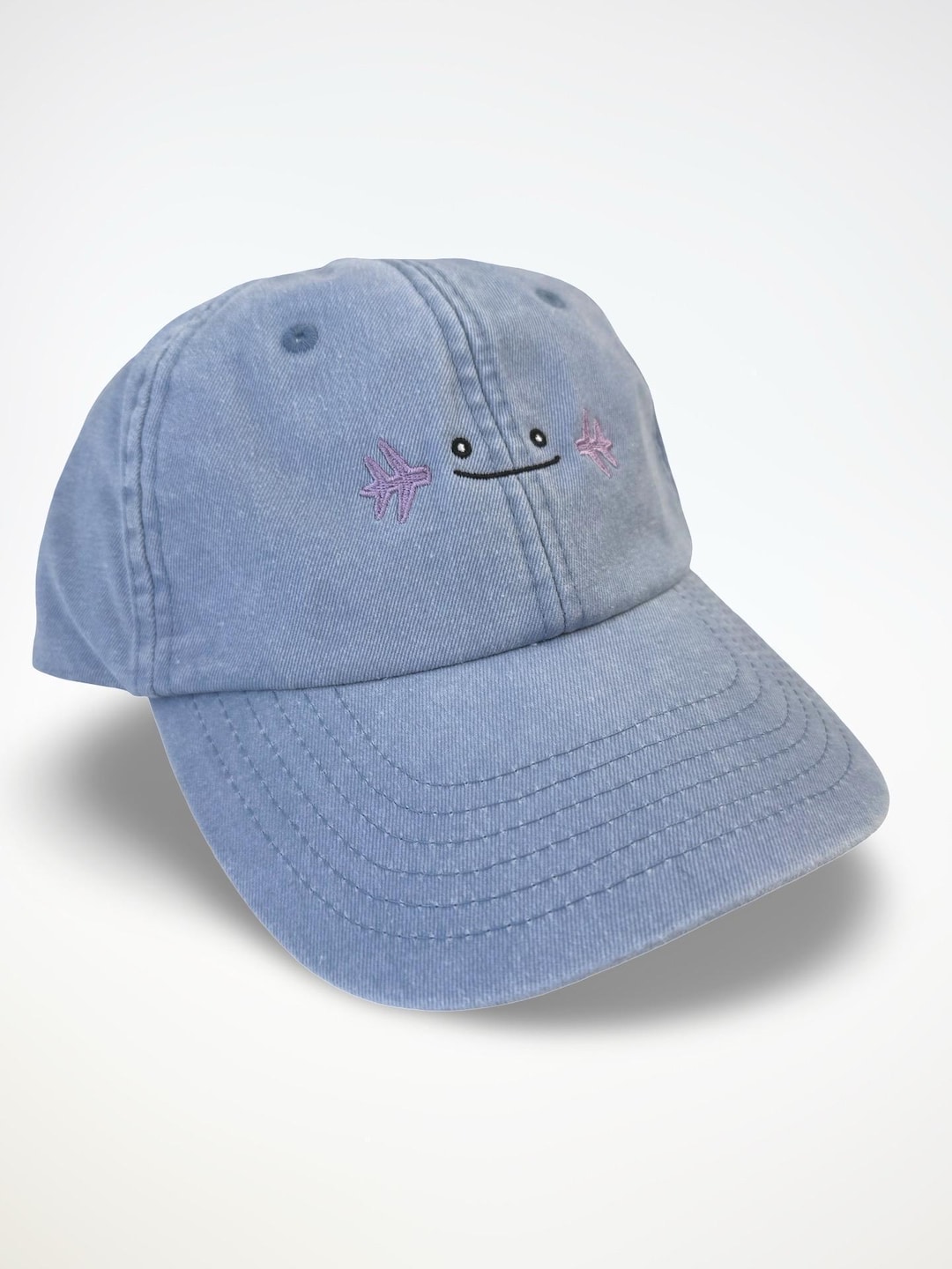 Embroidered Wooper Inspired Dad Hat | Adjustable Cotton Poké Hat - Etsy ...