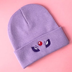 Embroidered Espeon Inspired Beanie | Hat | Adult Gift | Kawaii - Etsy